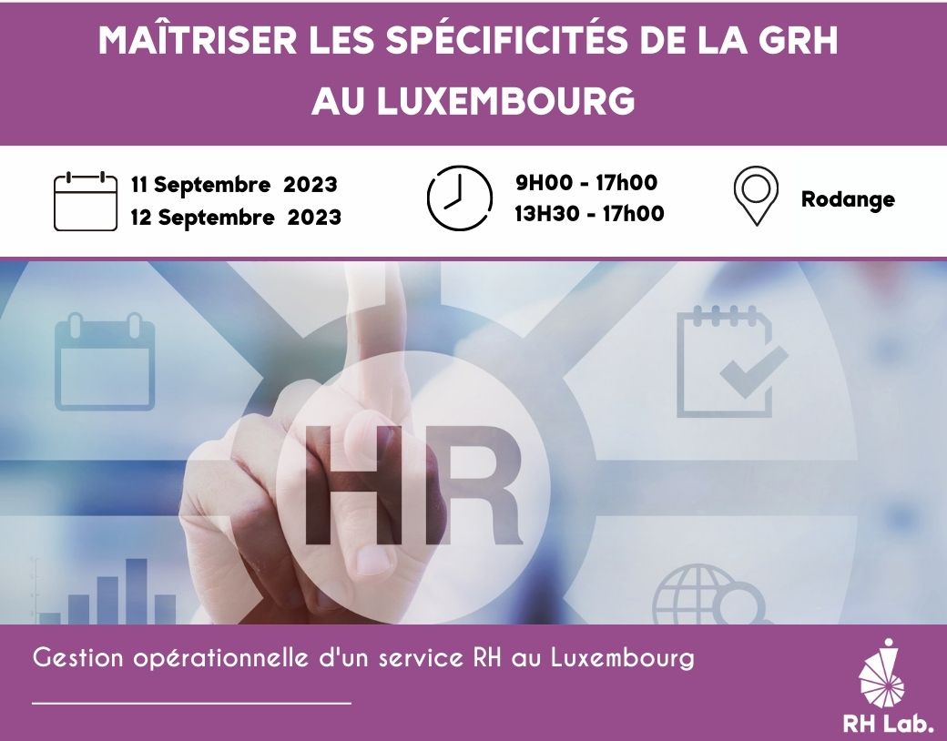 RH Lab. | Recrutement-RH à temps partagé | Formations | Luxembourg
